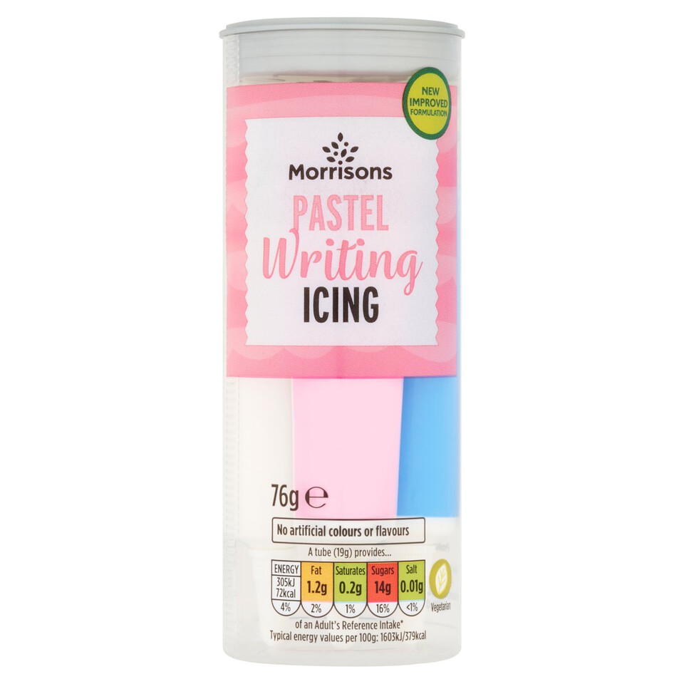 Morrisons Pastel Writing Icing Pack - Morrisons Online Groceries & Offers