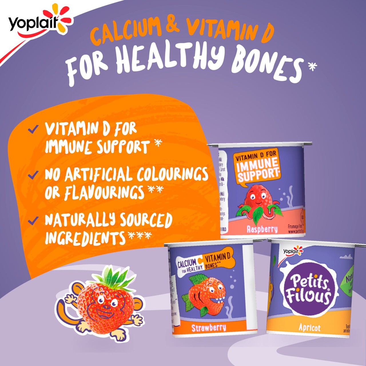 Petits Filous Kids Strawberry & Raspberry Yoghurt - Morrisons Online ...
