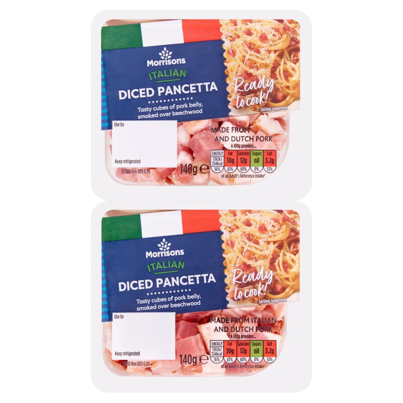 Morrisons Diced Italian Pancetta - Morrisons Online Groceries & Offers
