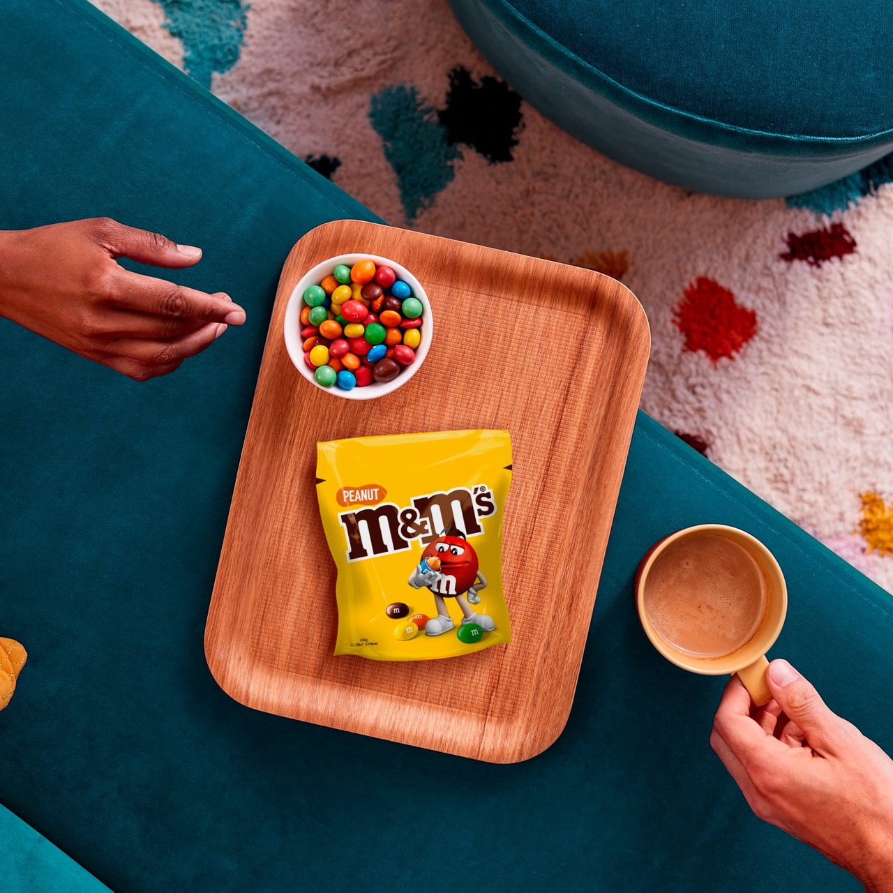 M&M's Peanut & Milk Chocolate Pouch Bag 112g - Morrisons Online ...