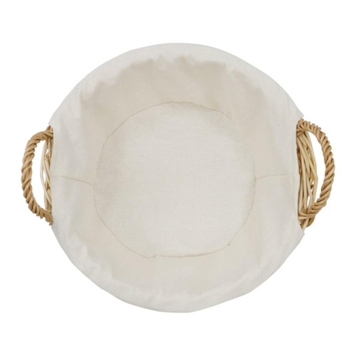 JVL Acacia Round Willow Storage Basket Honey - Morrisons Online ...